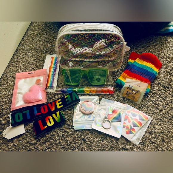 Bath & Body Works | Bags | Bbw X Pride Stuffed Clear Belt Bag Love Always Wins | Poshmark